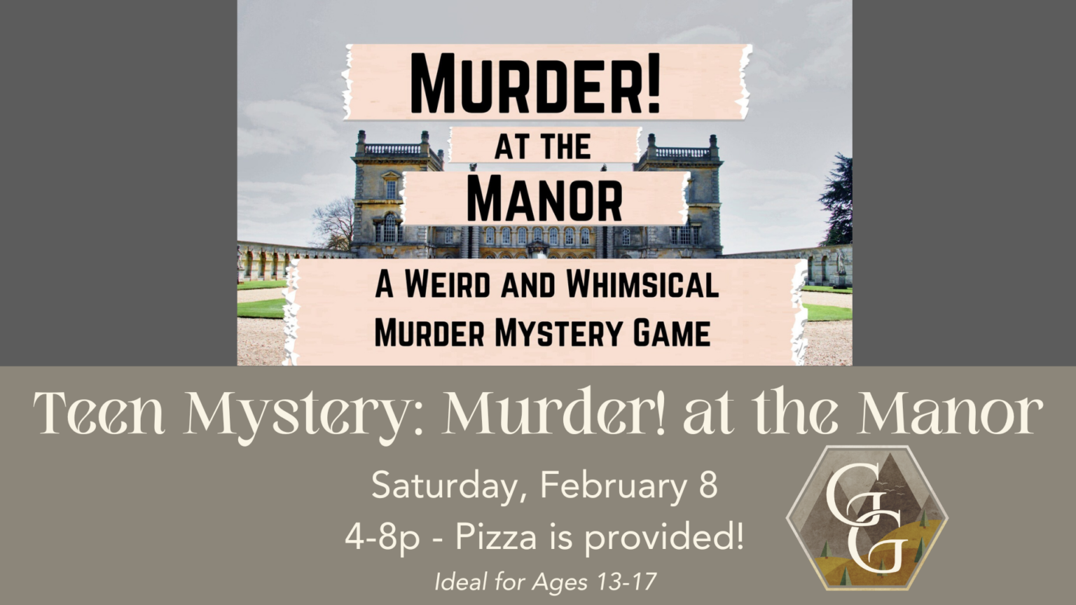 Teen Game Night Murder Mystery – Murder! at the Manor – The Guilded ...